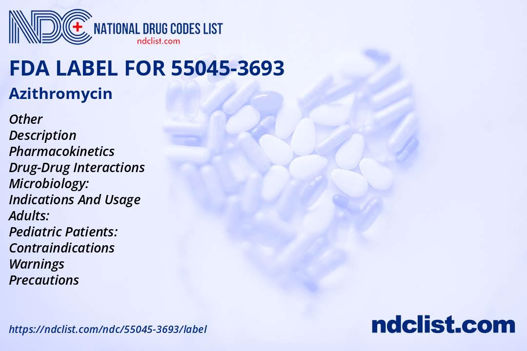 FDA Label for Azithromycin - Indications, Usage & Precautions