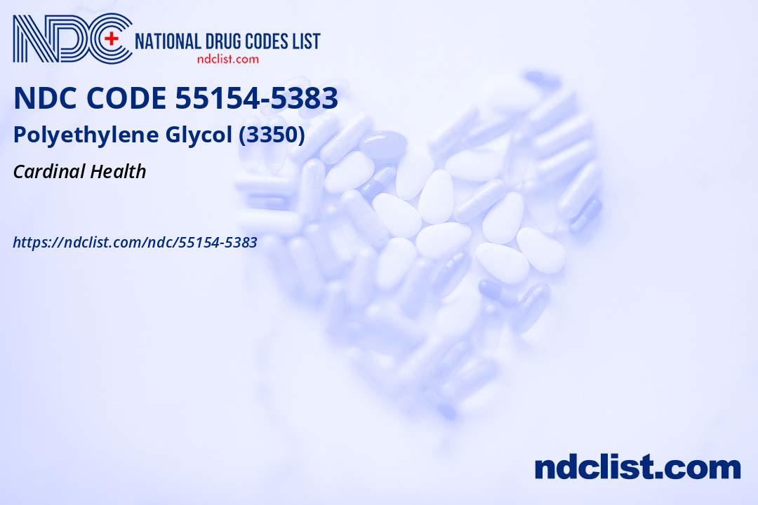 NDC 55154-5383 Polyethylene Glycol (3350)