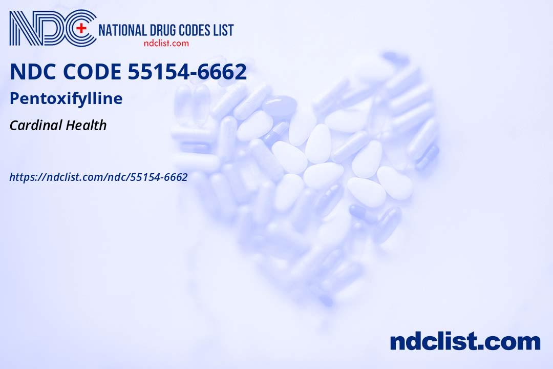 NDC 55154-6662 Pentoxifylline