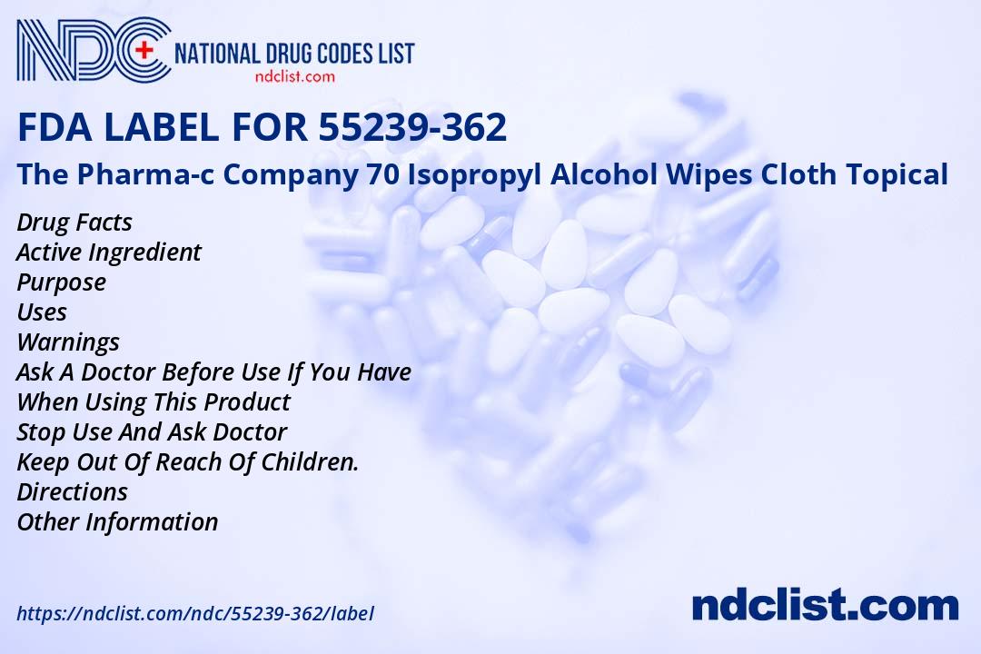 The Pharma-c Company 70 Isopro FDA Label - NDC 55239-362
