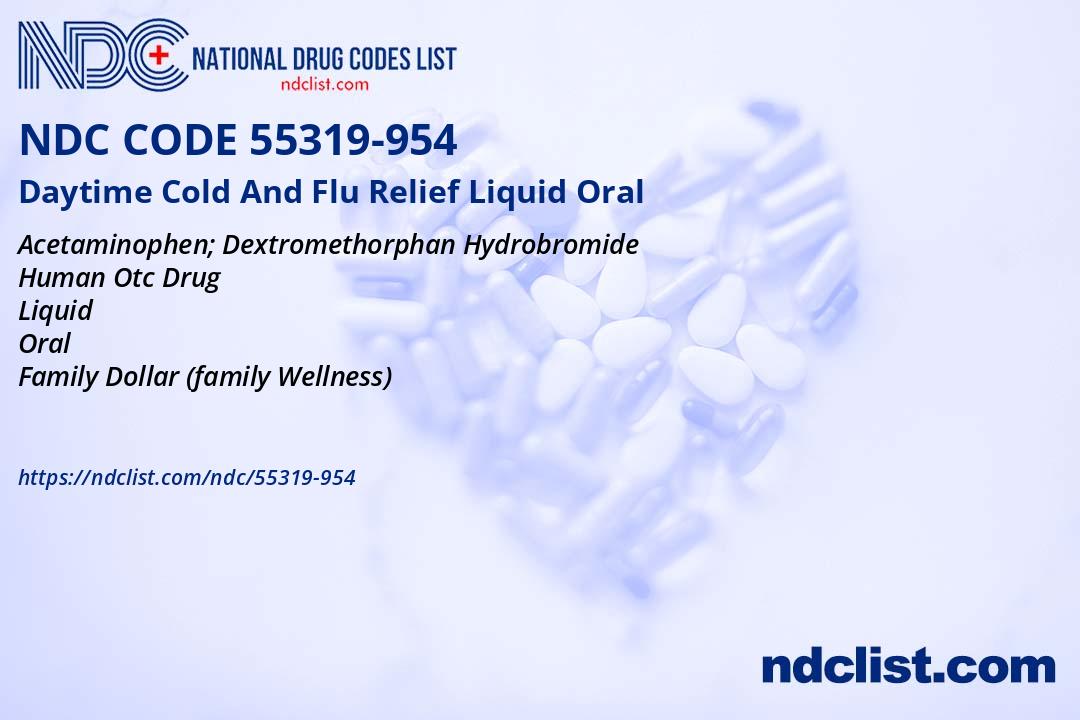 NDC 55319-954 Daytime Cold And Flu Relief Liquid Oral