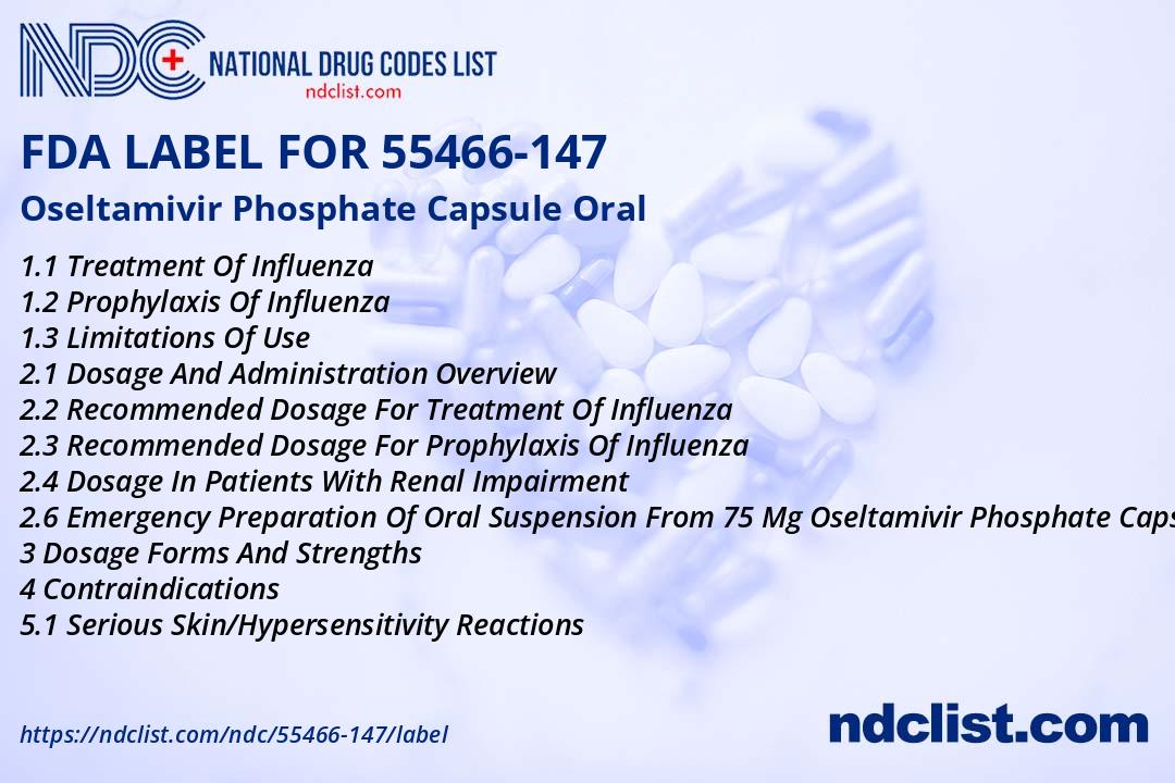 FDA Label for Oseltamivir Phosphate Capsule Oral - Indications, Usage ...