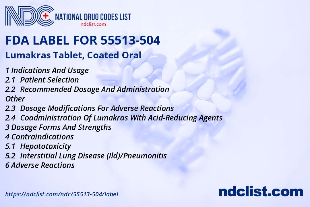 FDA Label for Lumakras Tablet, Coated Oral - Indications, Usage ...