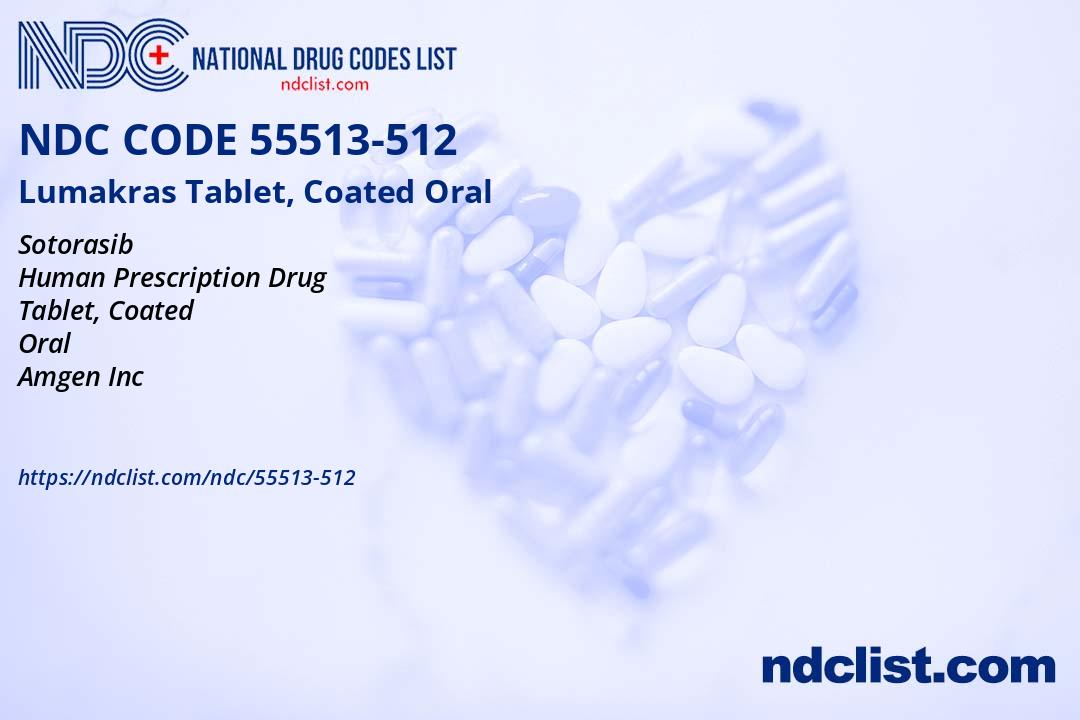 Lumakras Tablet, Coated NDC 55513-512