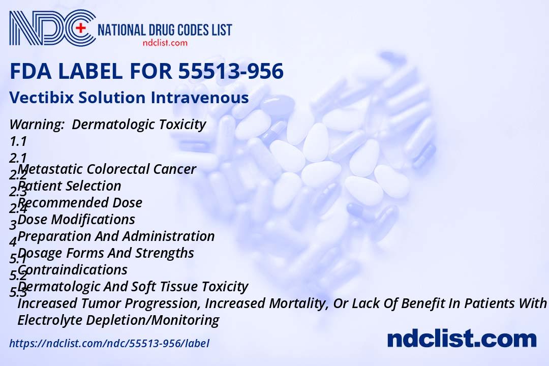 FDA Label for Vectibix Solution Intravenous - Indications, Usage ...
