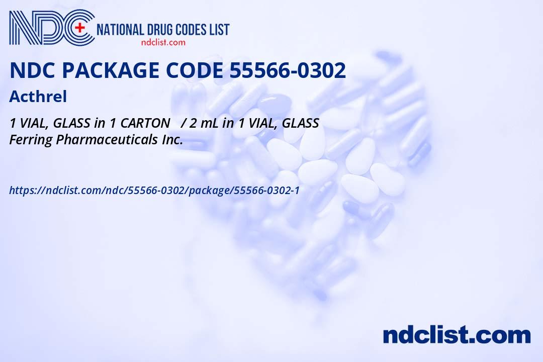 NDC Package 55566-0302-1 Acthrel