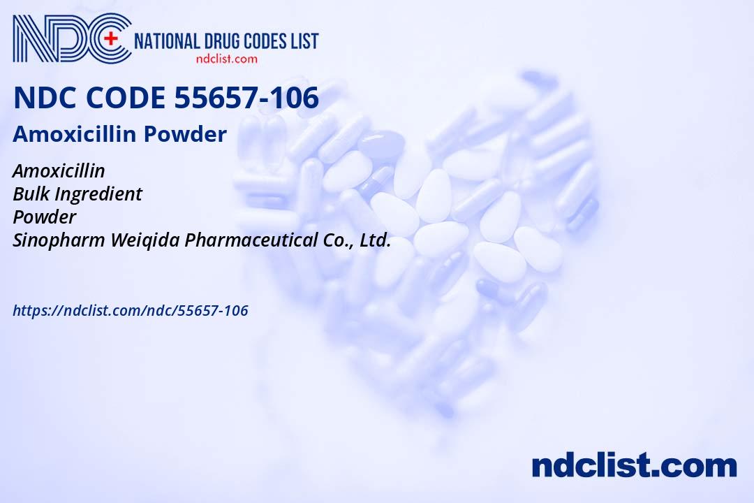 NDC 55657-106 Amoxicillin Powder