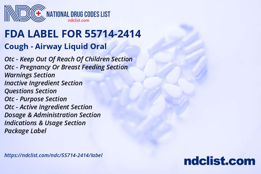 FDA Label for Cough - Airway Liquid Oral - Indications, Usage & Precautions