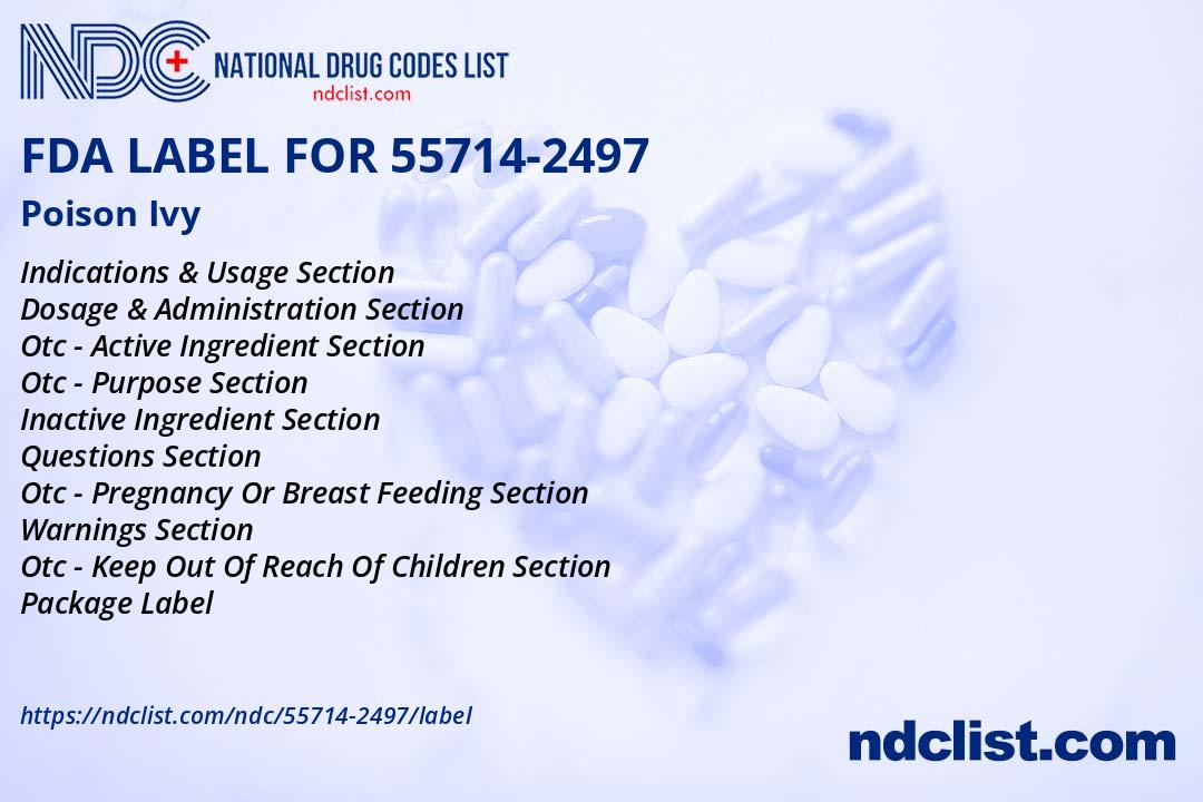 FDA Label for Poison Ivy Liquid Oral - Indications, Usage & Precautions