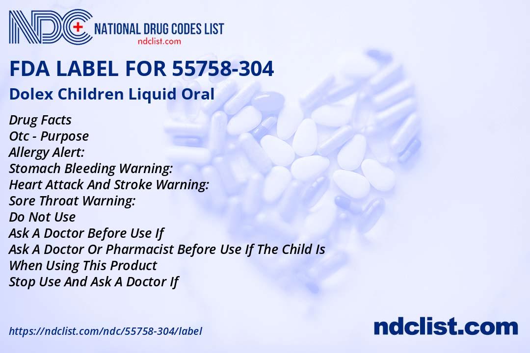 FDA Label for Dolex Children Liquid Oral - Indications, Usage & Precautions