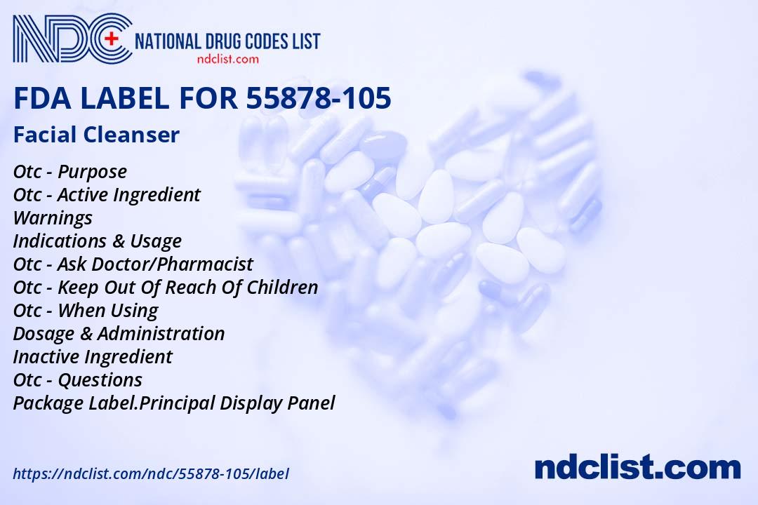Facial Cleanser- FDA Label NDC55878-105