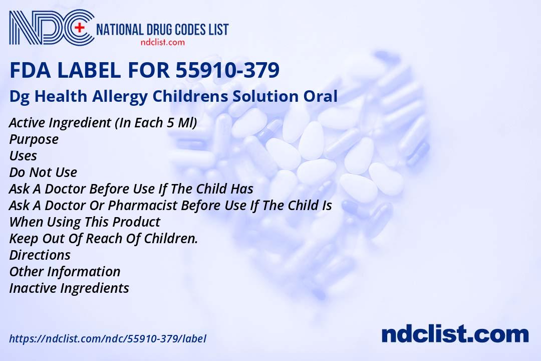 FDA Label for Dg Health Allergy Childrens Solution Oral - Indications ...