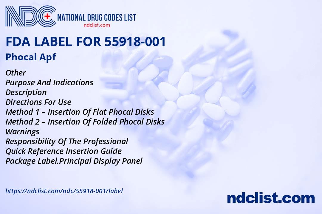 FDA Label for Phocal Apf - Indications, Usage & Precautions