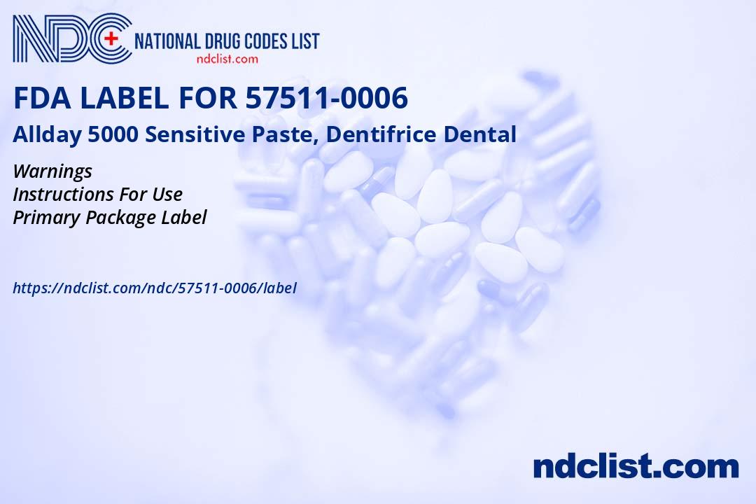 Allday 5000 Sensitive- FDA Label NDC57511-0006