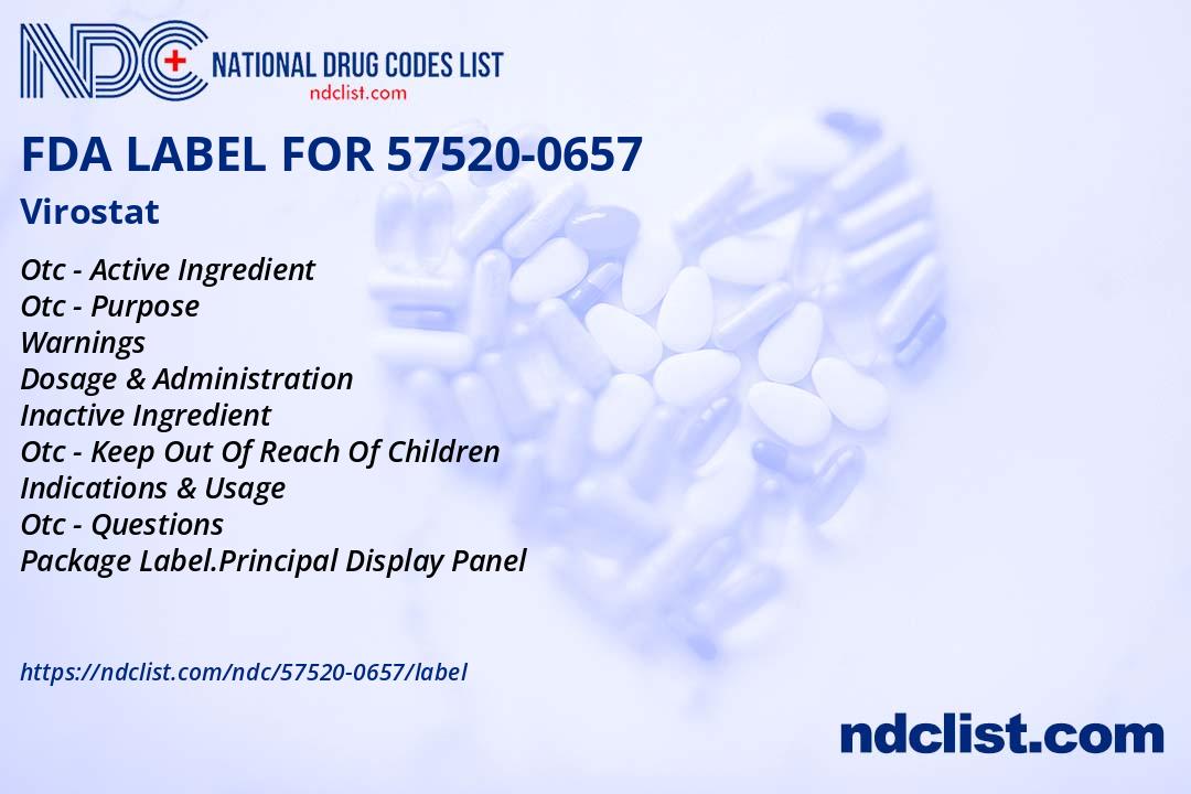 FDA Label for Virostat - Indications, Usage & Precautions