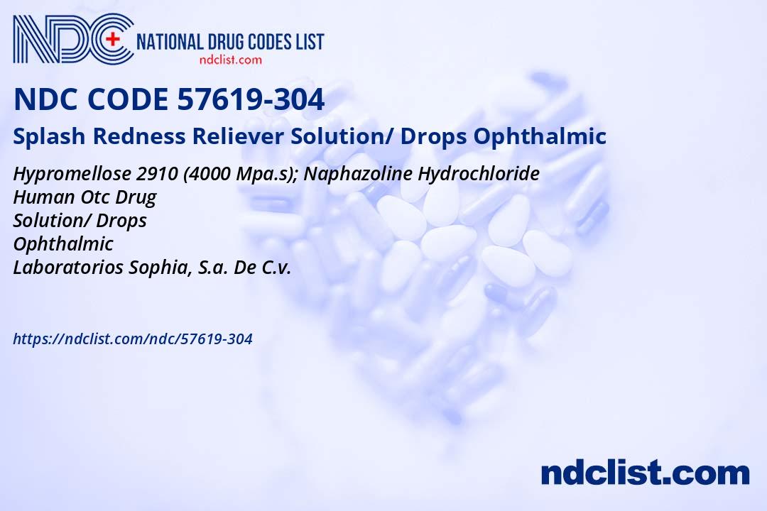 Splash Redness Reliever Solution/ Drops- NDC57619-304