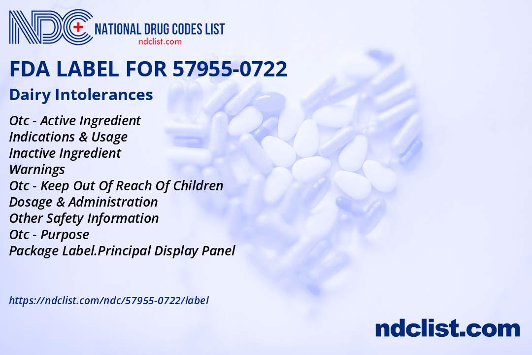 FDA Label for Dairy Intolerances - Indications, Usage & Precautions