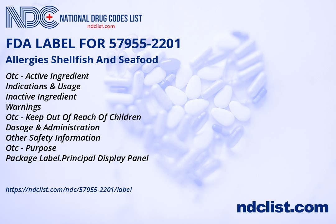 FDA Label for Allergies Shellfish And Seafood - Indications, Usage ...