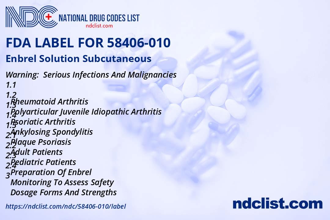 FDA Label for Enbrel Solution Subcutaneous - Indications, Usage ...