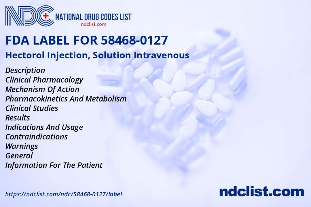 Fda Label For Hectorol Injection Solution Intravenous Indications Usage And Precautions