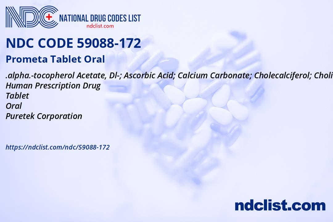 Prometa Tablet NDC 59088-172