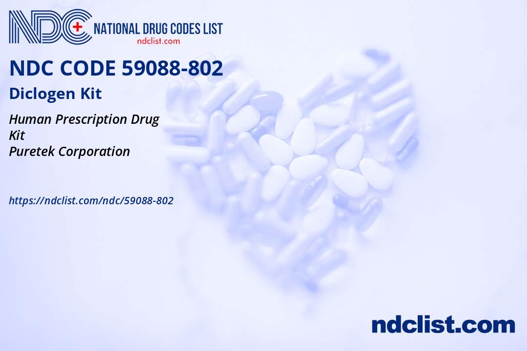 NDC 59088-802 Diclogen Kit
