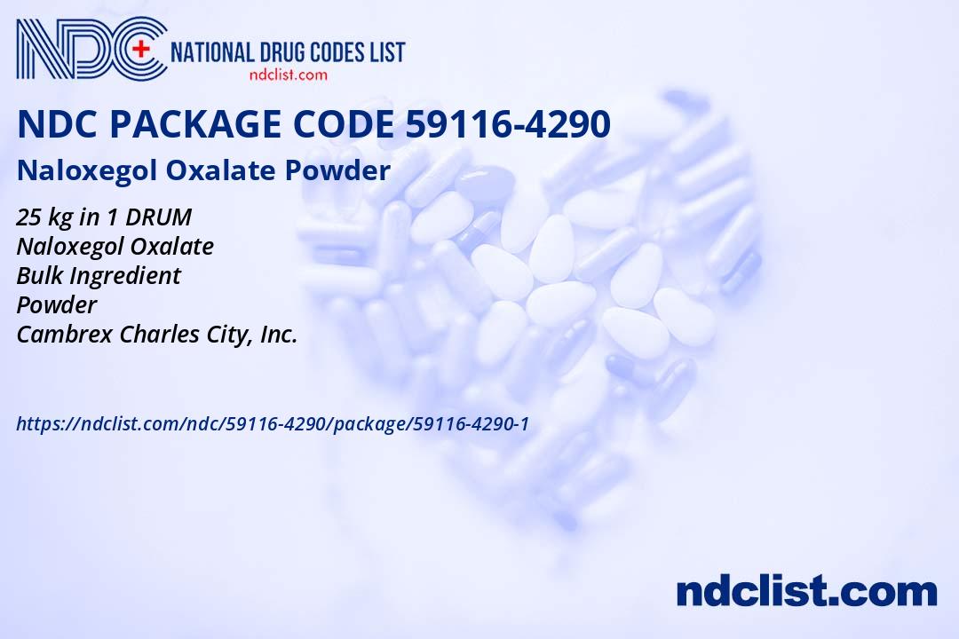Naloxegol Oxalate Powder- NDC59116-4290-1