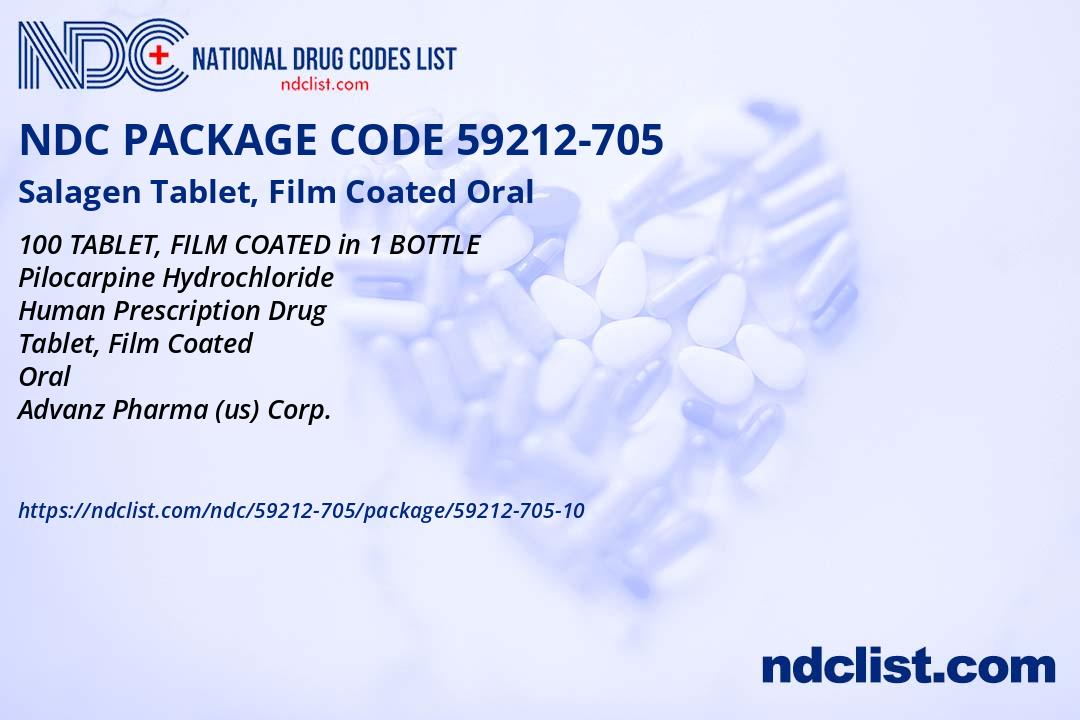 Salagen Tablet, Film Coated NDC Package 59212-705-10