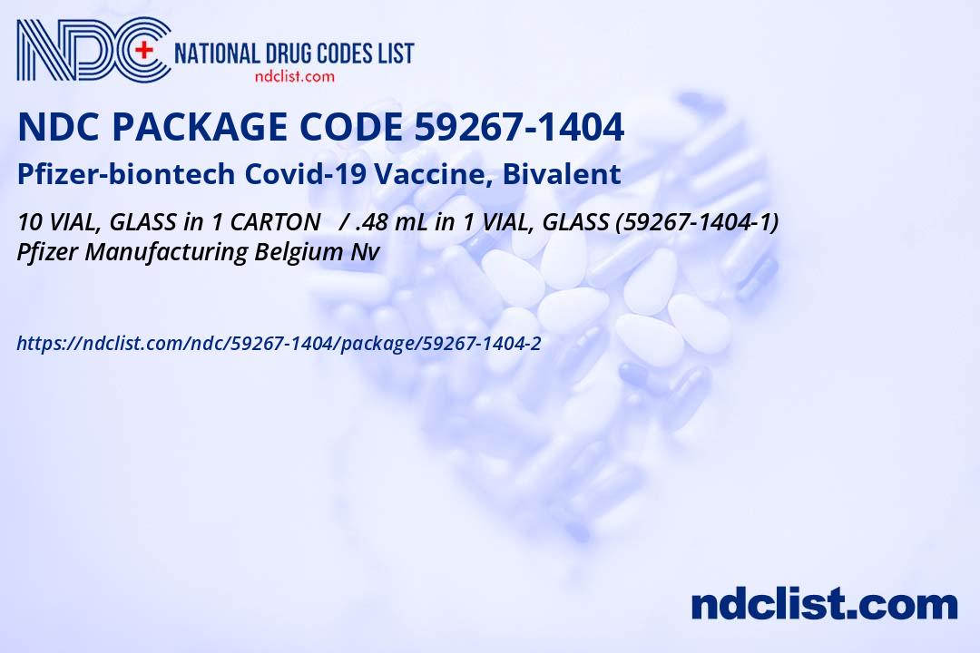 Pfizer-biontech Covid-19 Vaccine, Bivalent- NDC59267-1404-2