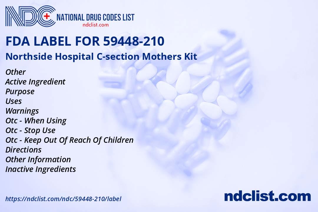 Northside Hospital C-section Mothers- FDA Label NDC59448-210