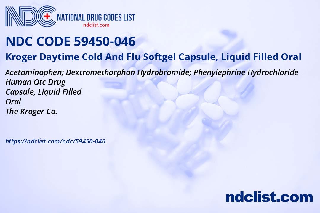 Kroger Daytime Cold And Flu Softgel- NDC59450-046