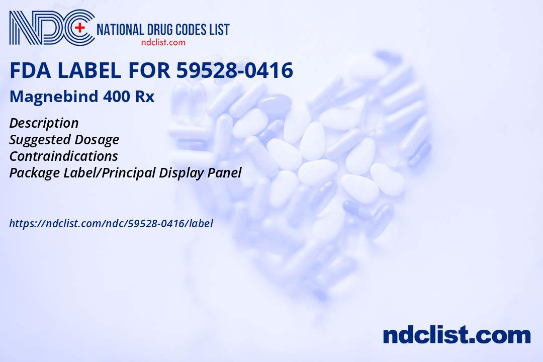 FDA Label for Magnebind 400 Rx - Indications, Usage & Precautions