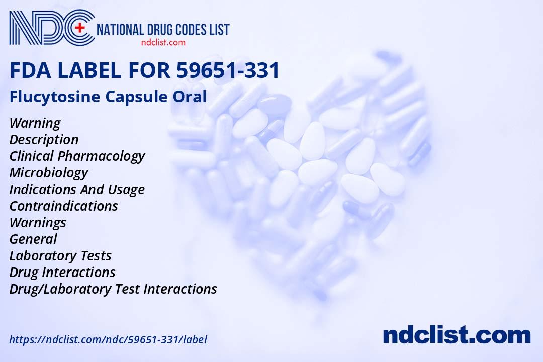 FDA Label for Flucytosine Capsule Oral - Indications, Usage & Precautions