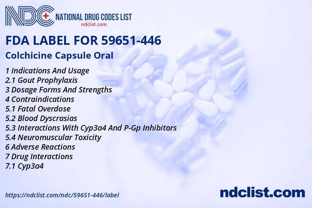 FDA Label for Colchicine Capsule Oral - Indications, Usage & Precautions