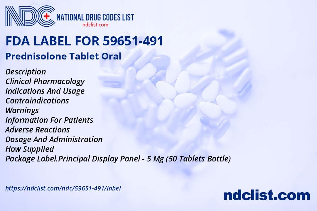 FDA Label for Prednisolone Tablet Oral - Indications, Usage & Precautions