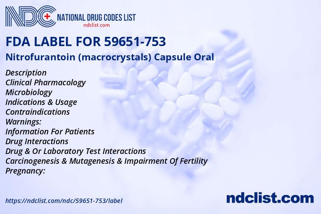 FDA Label for Nitrofurantoin (macrocrystals) Capsule Oral - Indications ...
