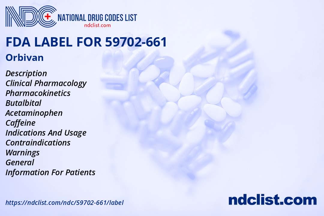 FDA Label for Orbivan - Indications, Usage & Precautions