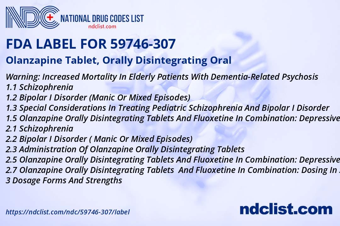 FDA Label for Olanzapine Tablet, Orally Disintegrating Oral ...