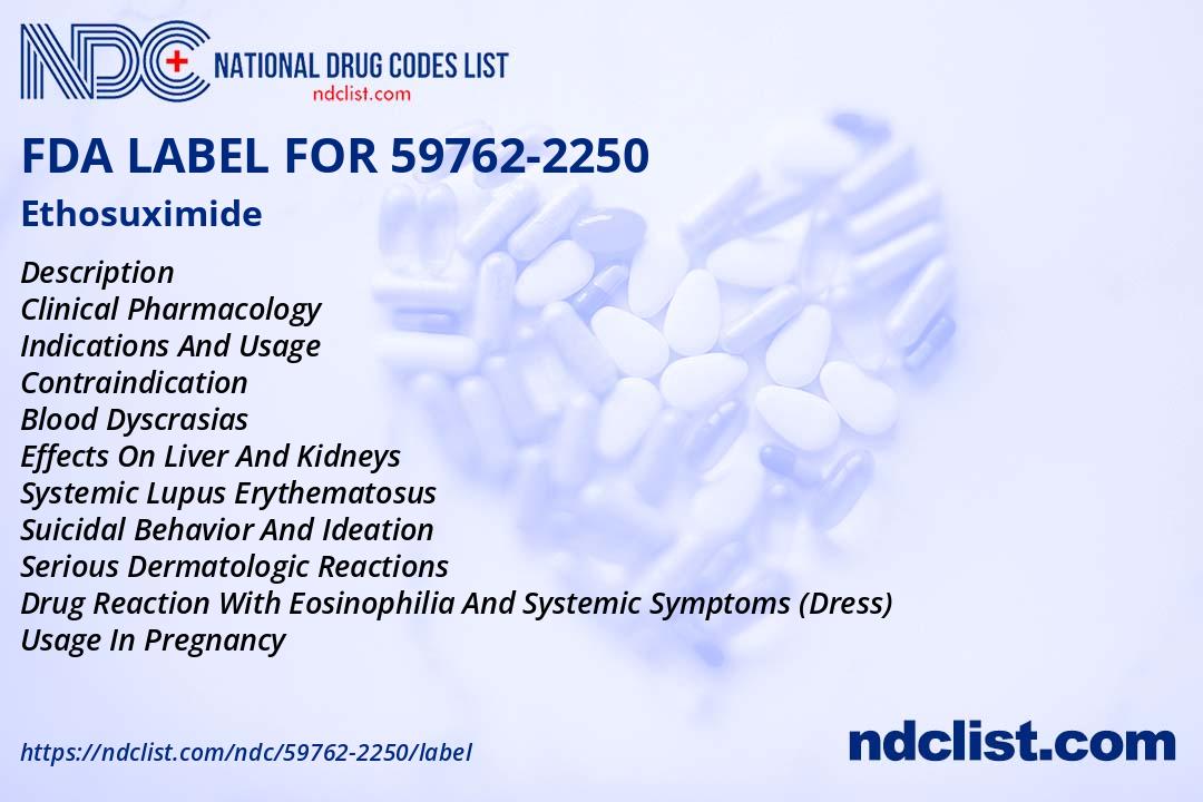 FDA Label for Ethosuximide - Indications, Usage & Precautions