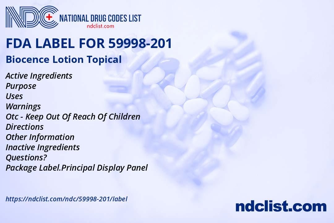 FDA Label for Biocence Lotion Topical - Indications, Usage & Precautions