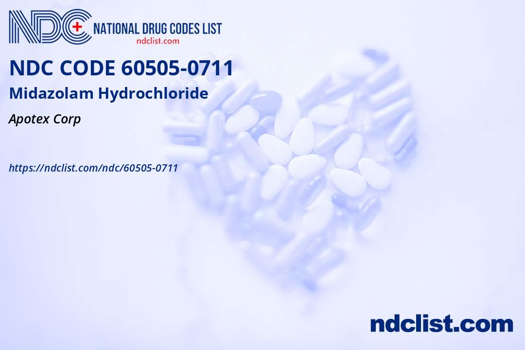 NDC 60505-0711 Midazolam Hydrochloride