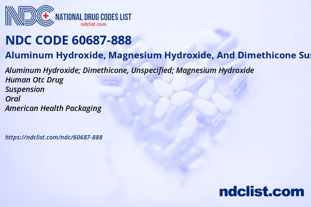 Aluminum Hydroxide, Magnesium Hydroxide, An- NDC60687-888