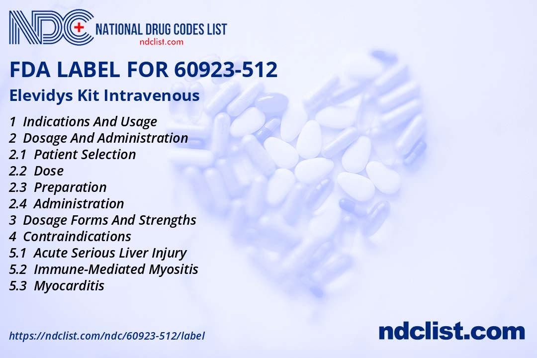 FDA Label for Elevidys Kit Intravenous - Indications, Usage & Precautions