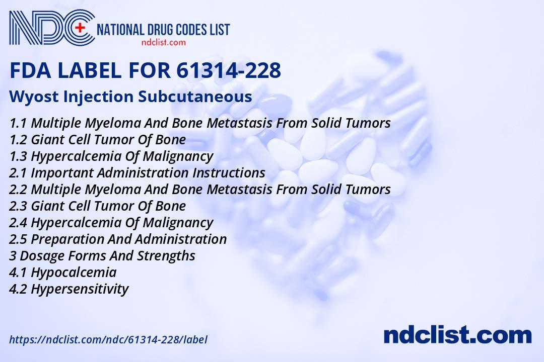 FDA Label for Wyost Injection Subcutaneous - Indications, Usage ...