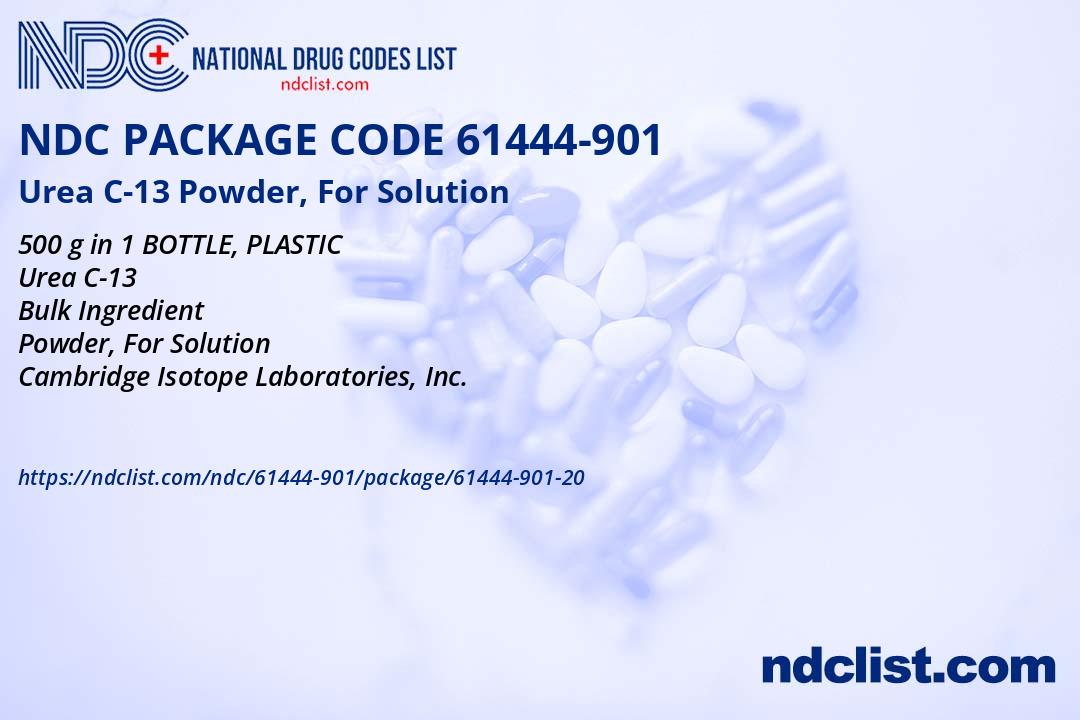 NDC Package 61444-901-20 Urea C-13 Powder, For Solution