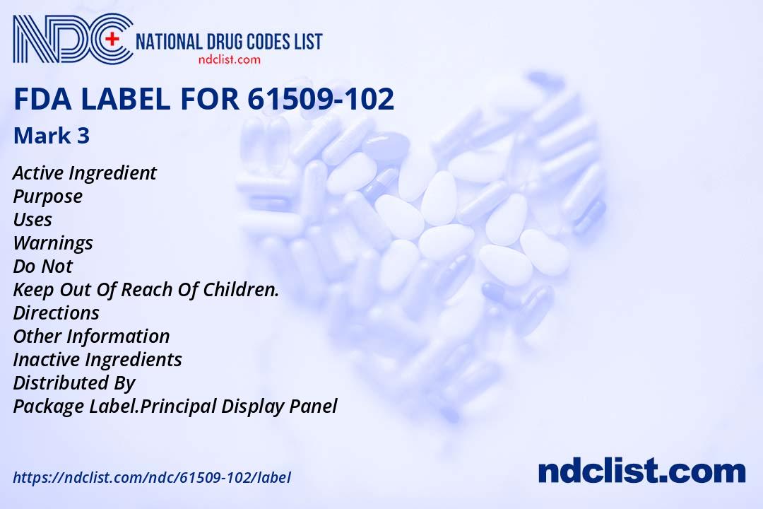 FDA Label for Mark 3 - Indications, Usage & Precautions