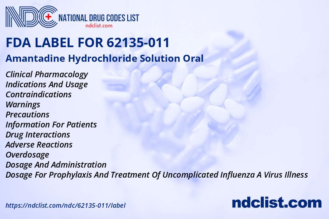 FDA Label for Amantadine Hydrochloride Solution Oral - Indications ...