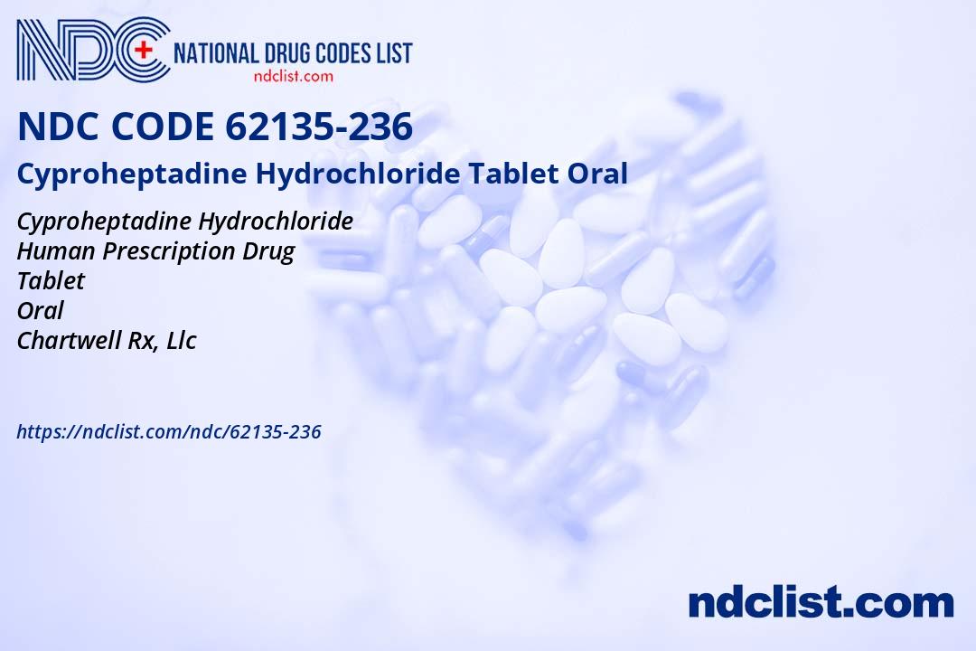 Cyproheptadine Hydrochloride Tablet- NDC62135-236