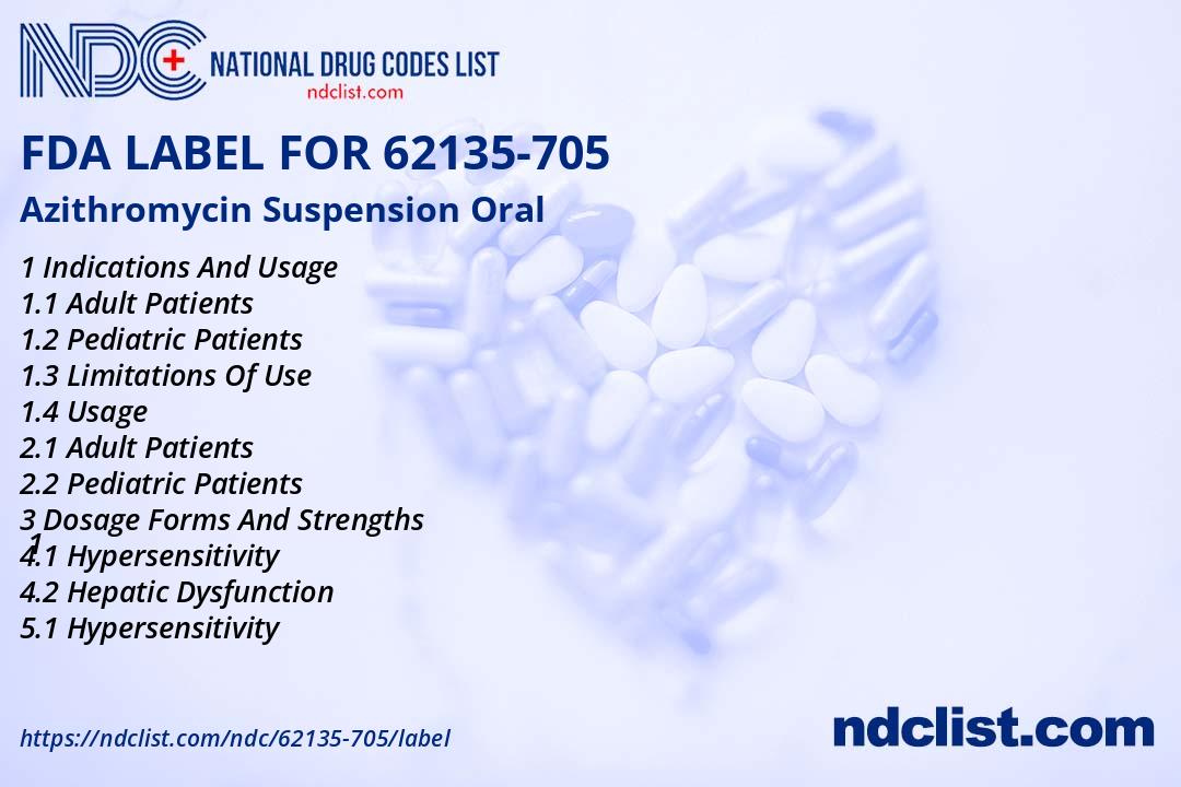 FDA Label for Azithromycin Suspension Oral - Indications, Usage ...