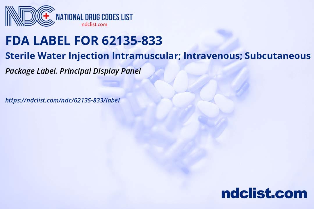 FDA Label for Sterile Water Injection Intramuscular; Intravenous ...